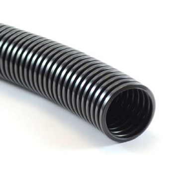 Non-Slit Convoluted Tubing, 0.28" ID, NC7, Nylon, Red | IEWC.com